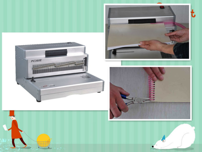 Electric spiral coil binding machine PC360E | more | SUPU