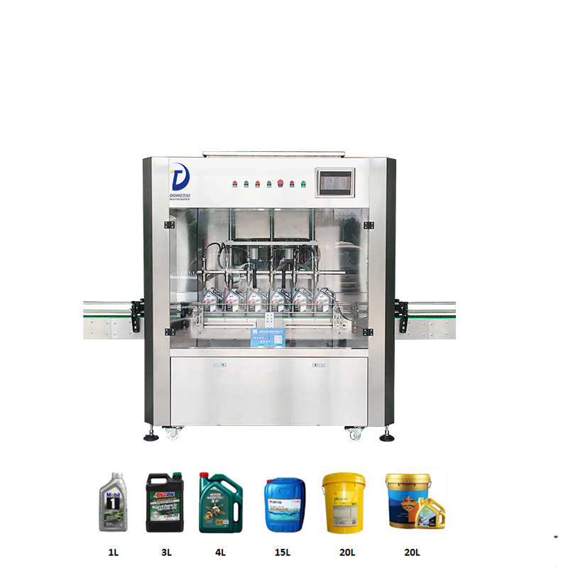 automatic 5 liters 6 heads lubricant oil/motor oil bottle filling ...