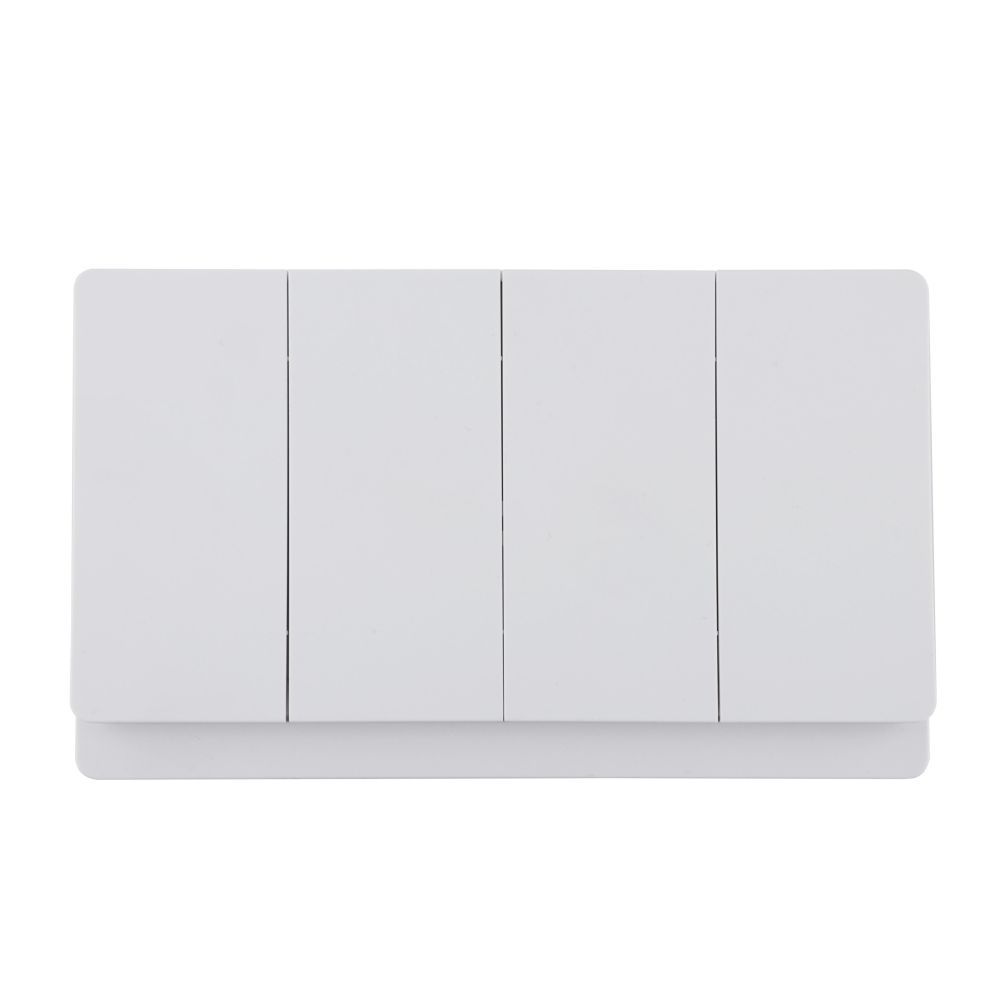 Large Panel 4 Gang 1 Way/2 Way Wall Switch 10AX 250V~(PC Panel, 4 ...
