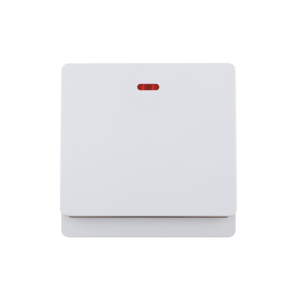 1 Gang Heavy Load Wall Switch with LED 45A 250V~ (PC Panel, 4 Colors ...