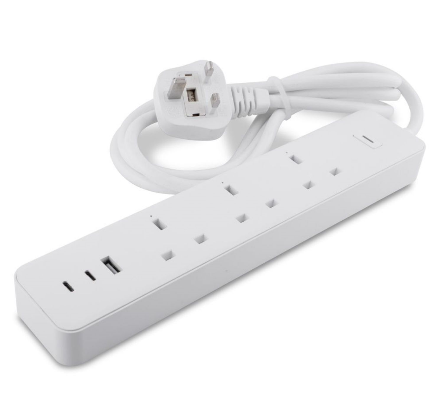 British UK Standard Smart Power Strip 3 Way WiFi Smart Extension Socket ...