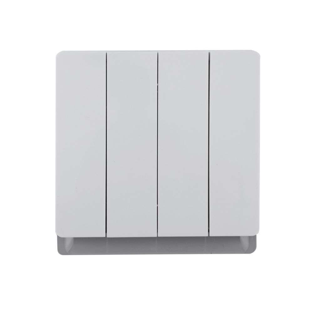 4 Gang 1 Way/2 Way Wall Switch 10AX 250V~(PC Panel, 4 Colors) | SWB ...