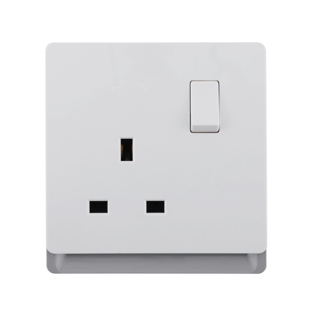 13A 250V~ 1 Gang Single Pole/Double Pole Switched Socket SP/DP (PC ...