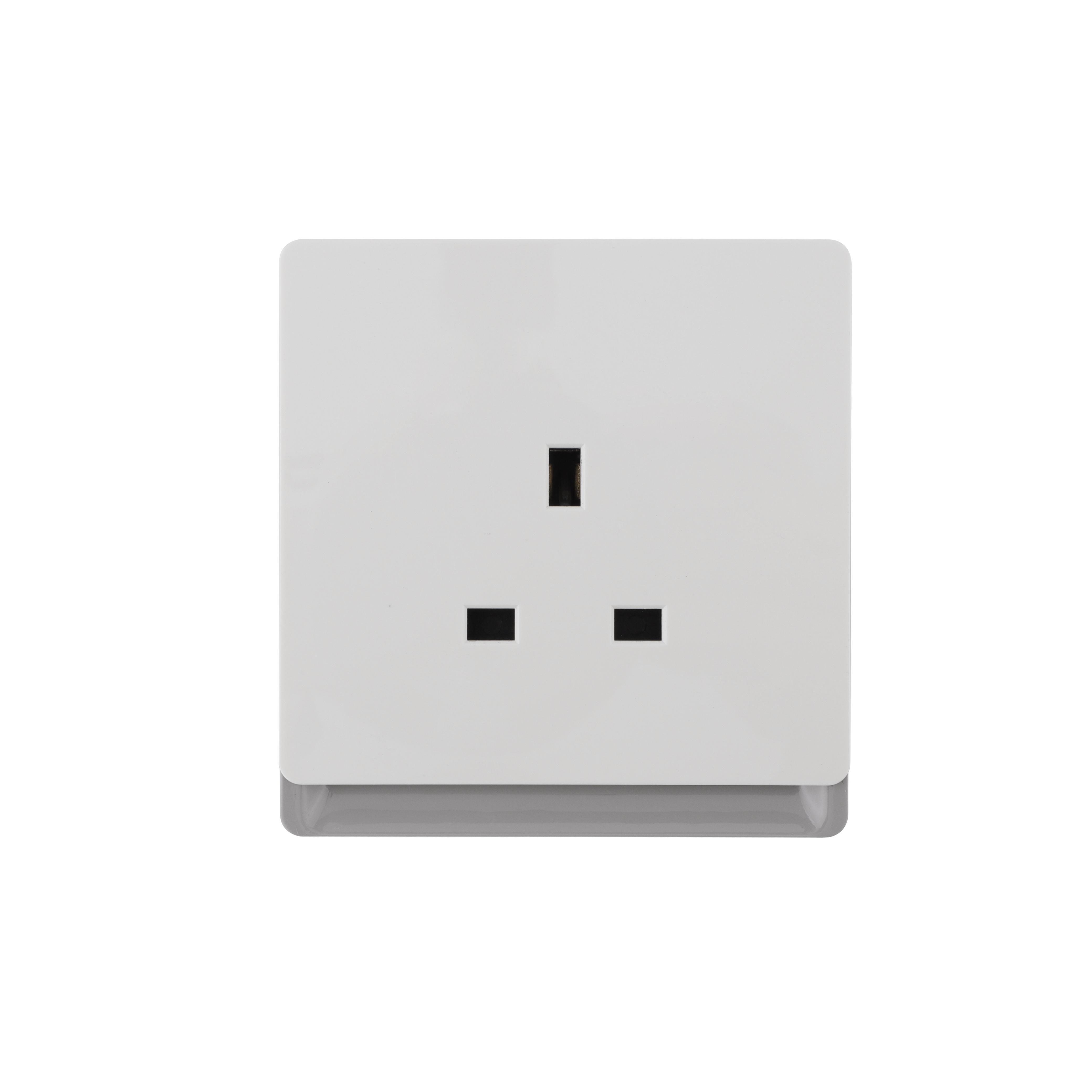 13A 250V~ British Standard 1 Gang Single Pole/Double Pole Socket (PC ...