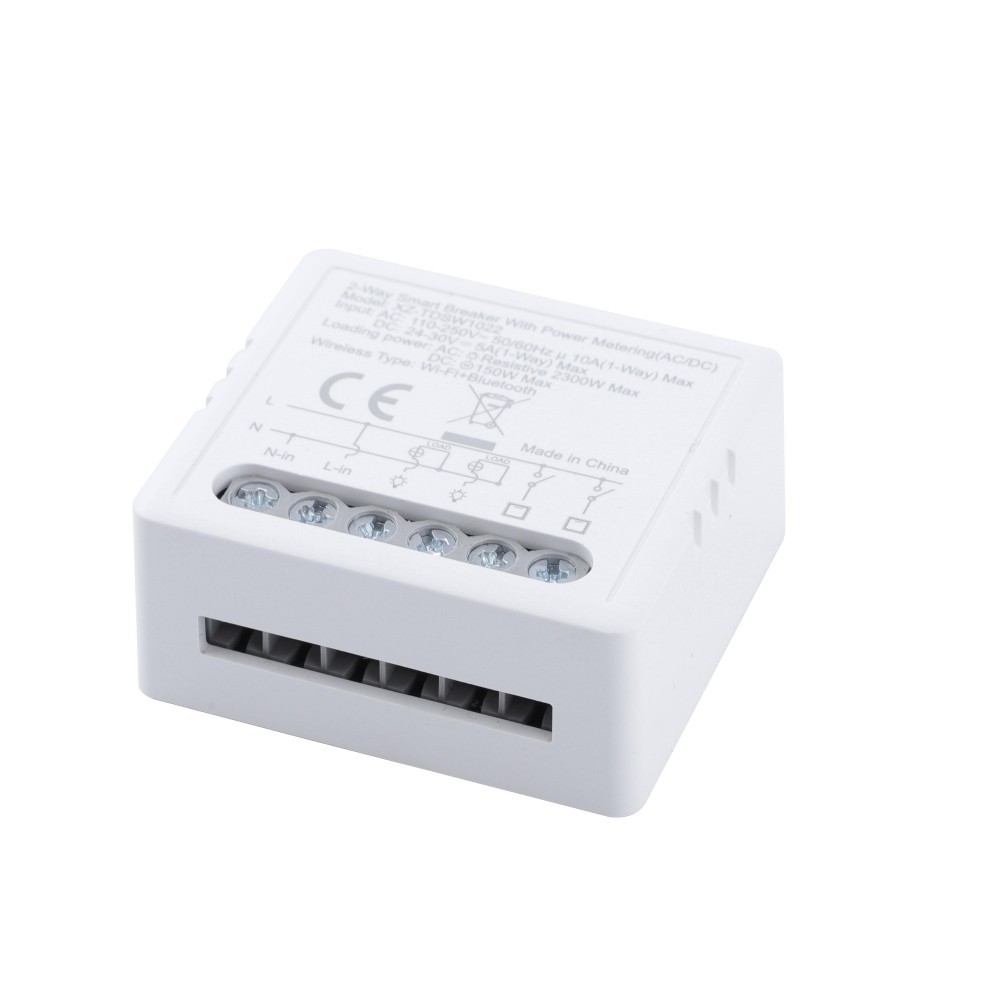 10A 2 Gang Wi-Fi Smart Relay Switch Wireless Controller Smart Breaker ...