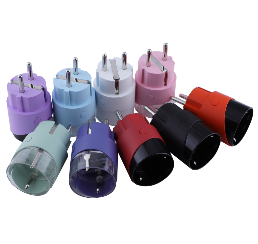 Multi-color Splicing 16A EU Wifi Smart Plug Power Metering/Timmer ...