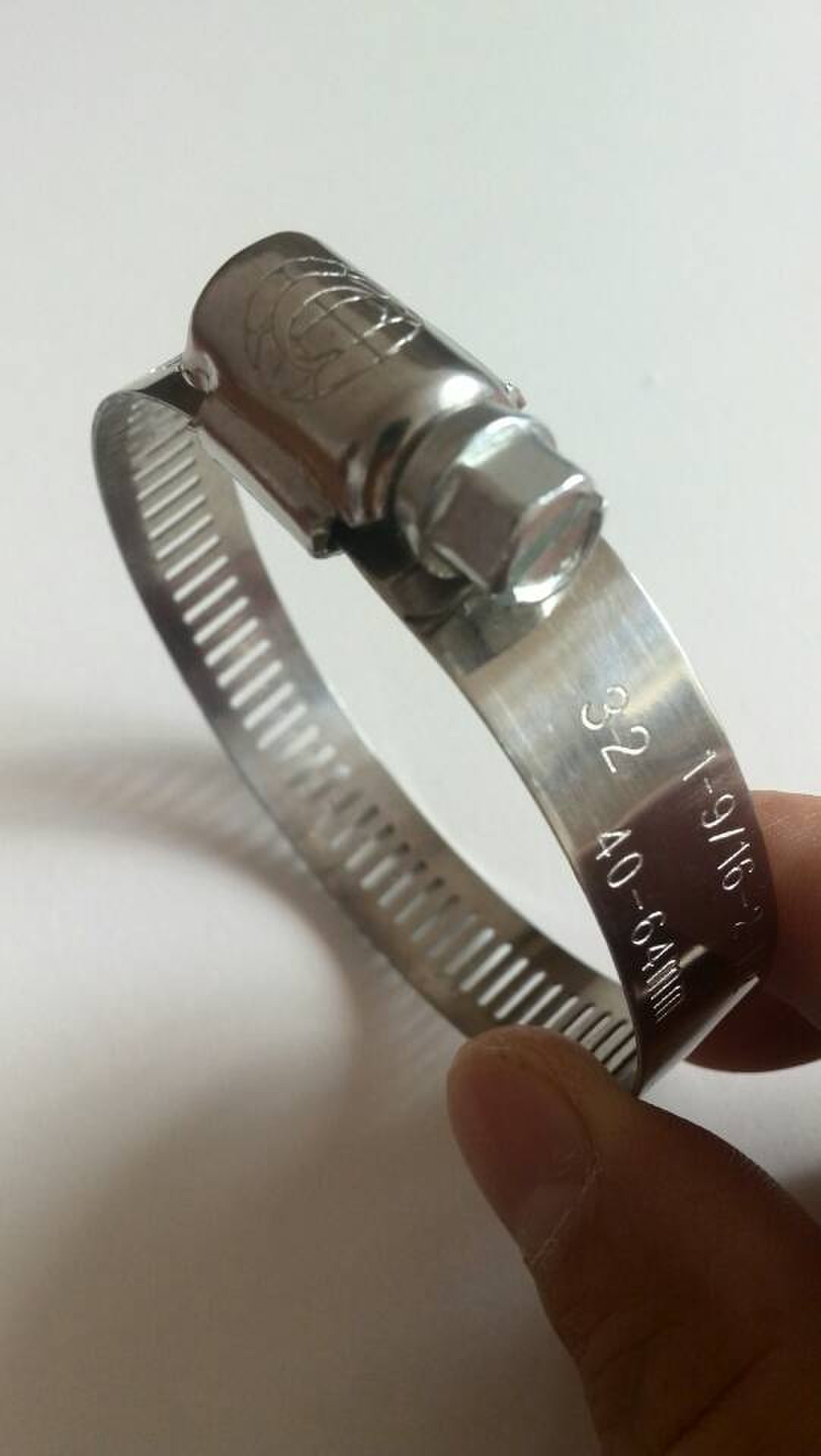 Hy-Gear Clamps Partiall Stainless | 1/2" Wide Band Worm Drive Hose ...