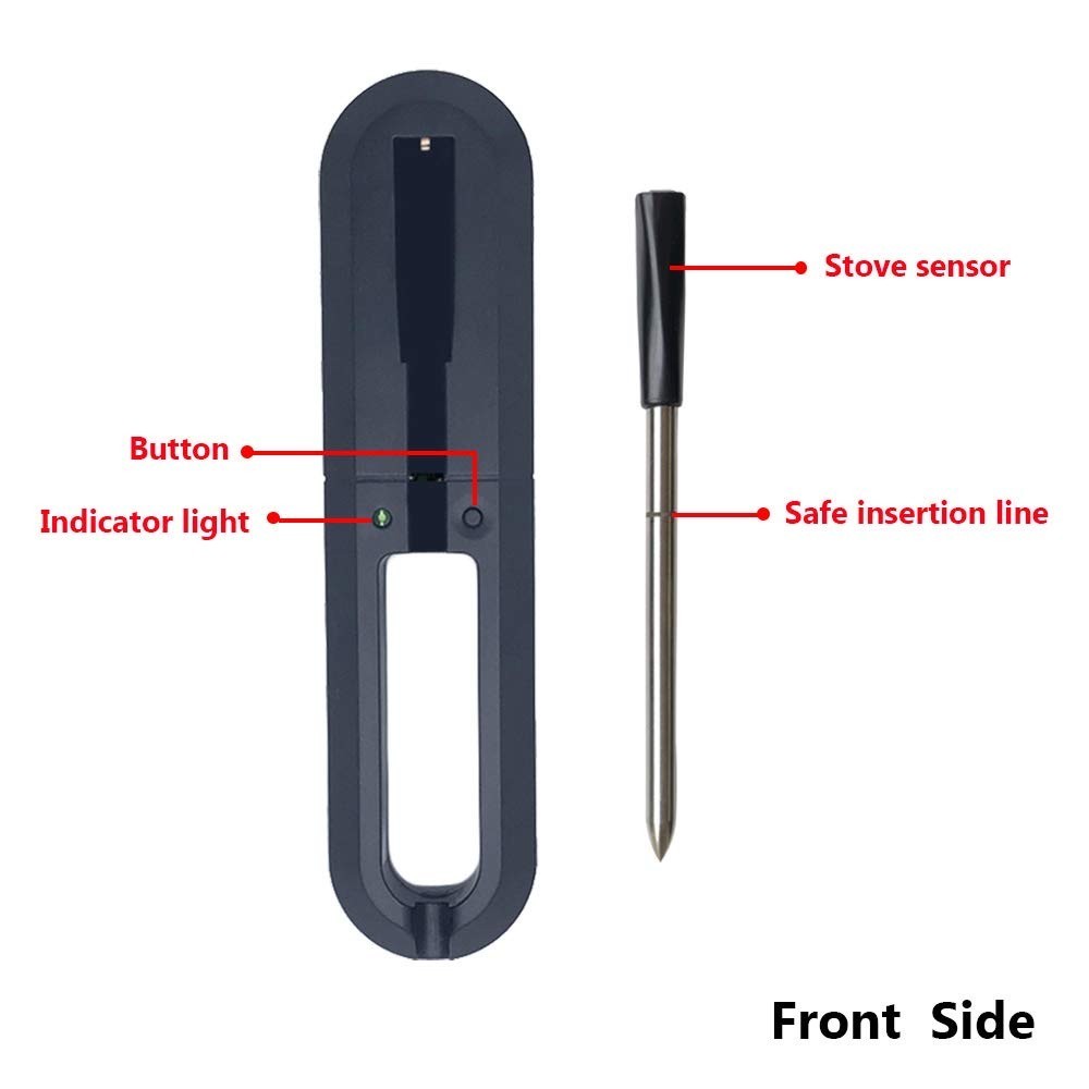 Smart Digital Meat Thermometer, Bluetooth Enabled Cooking Thermometer ...