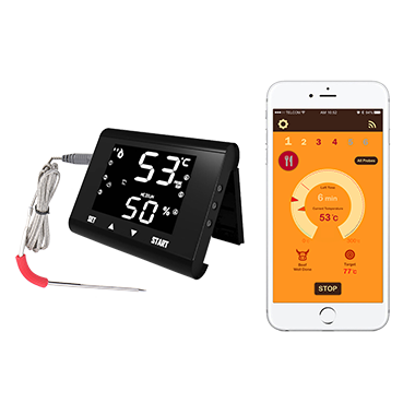 Cooking thermometer/ for Oven with 6 Probes for Cooking Smoking Kitchen ...