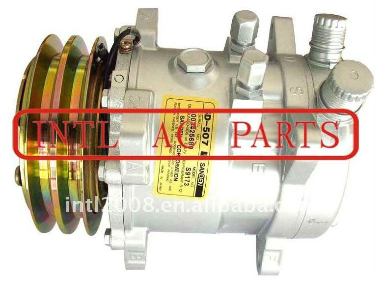 Universal AC Compressor Sanden 507 9173 SD507 SD5H11 Compressor de ar ...
