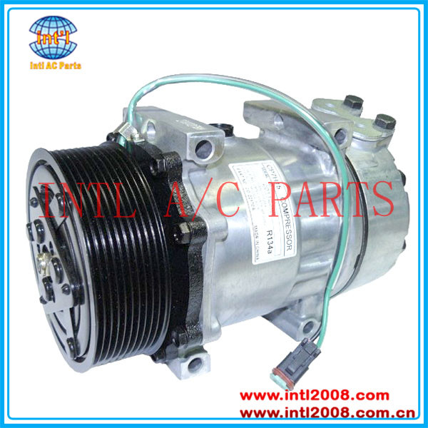 Sanden 8295 8275 7275 SD7H15 PV10 ac compressor for EURO5 Scania trucks ...