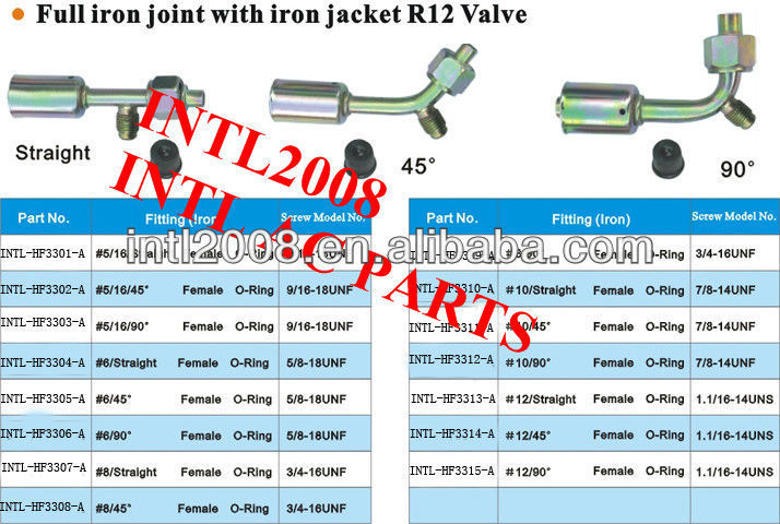 universal air conditioning iron beadlock hose fitting AC beadlock ...