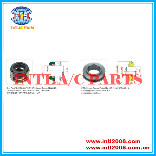 Auto ac compressor kit de vedação junta para Ford FS6 / 6 P / 6E / 10 P ...