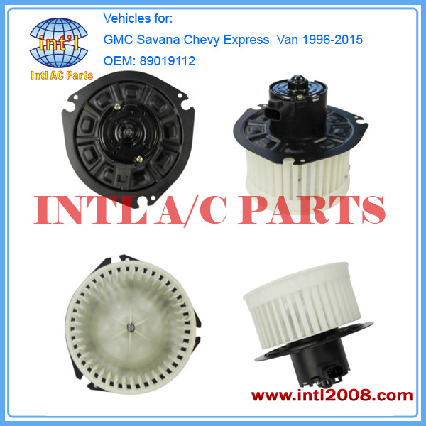 Heater Blower Motor w/Fan Cage for GMC Savana Chevy Express 1500 2500 ...