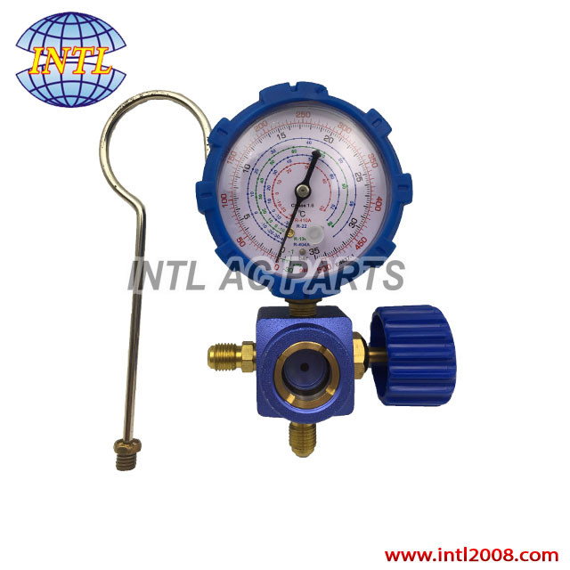 LOW Pressure Manifold Gauge R134a R404a R22 R410a Manometer with Valve ...