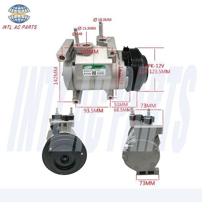 HCC-RS18 A/C Compressor 55111374AB Jeep Wrangler 3.6L 4 Seasons 198305 ...
