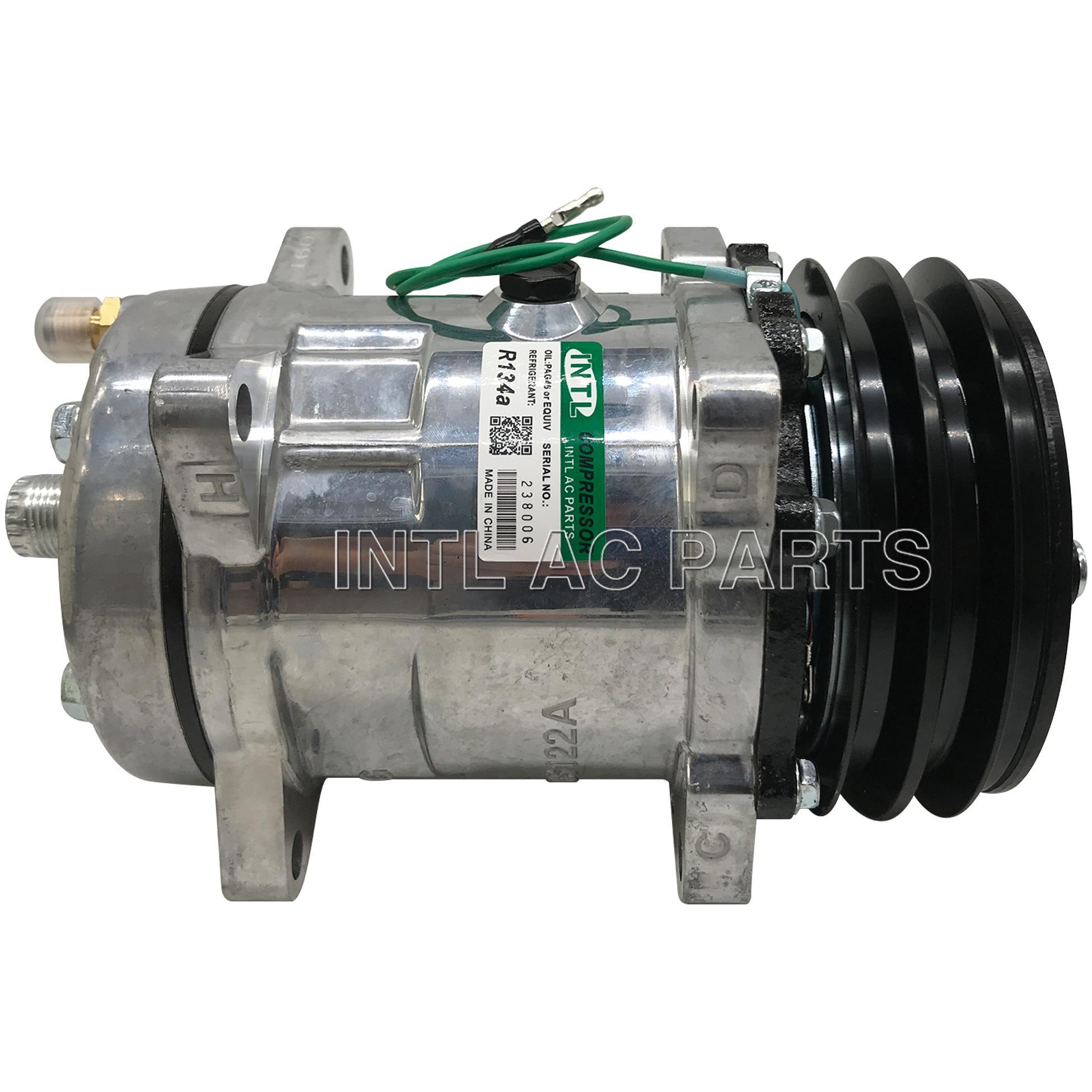 auto ac compressor SANDEN 5H14 Part number 6643 Volt 24V Groove for 2A ...