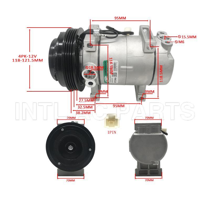 TV12C Air Conditioning Compressor For Mazda Miata / for MAZDA MX 5 CO ...