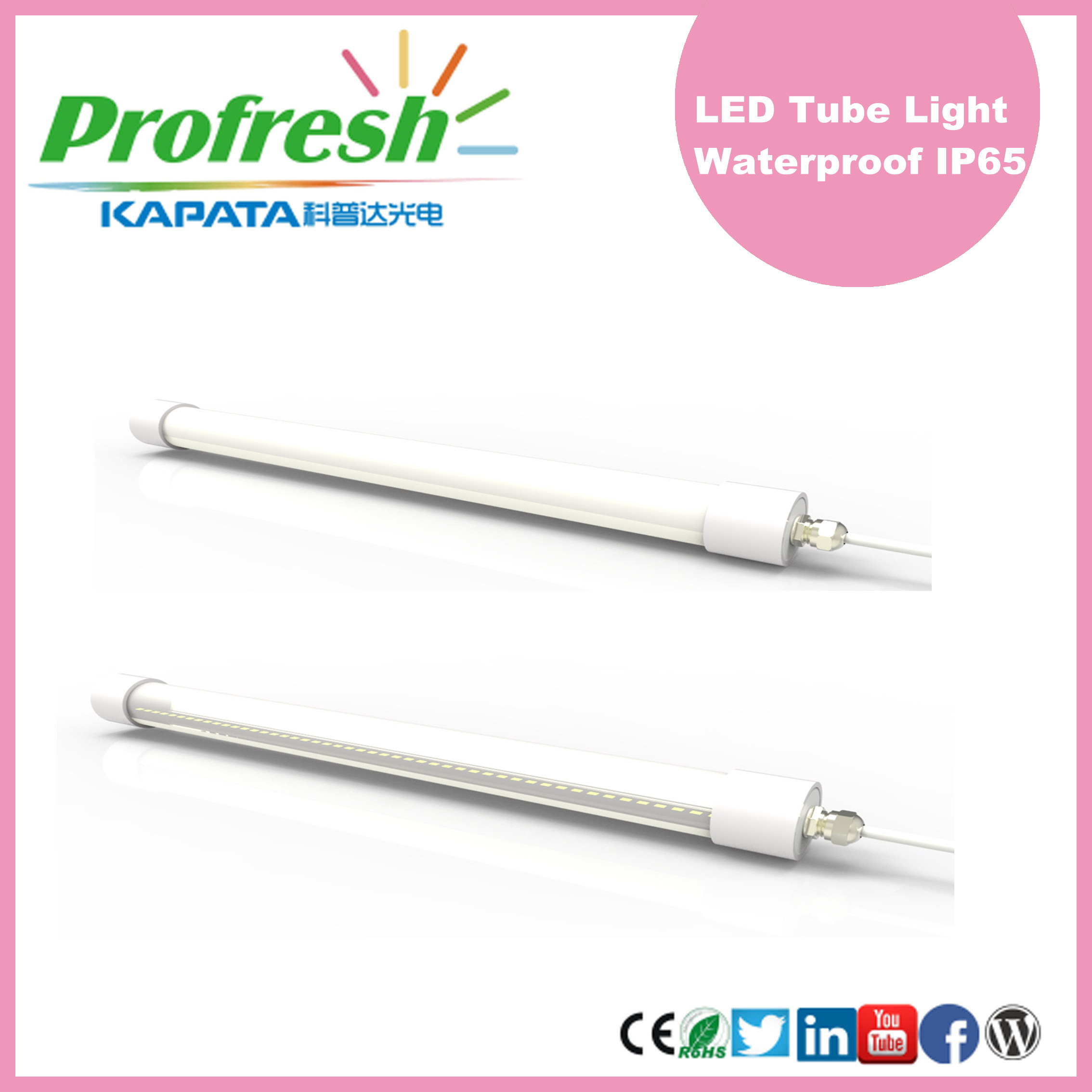 Safe Spectrum waterproof 22Watts high luminous freezer LED tubes | LED ...