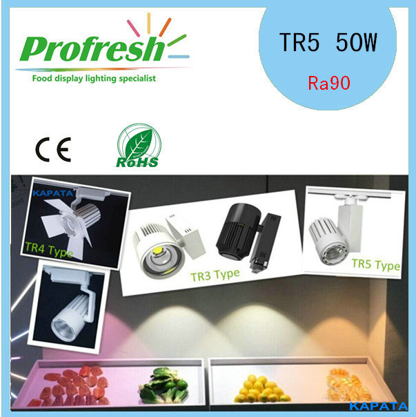 New TR5 track light 50w , blue color for Dairy & Seafood led Track ...