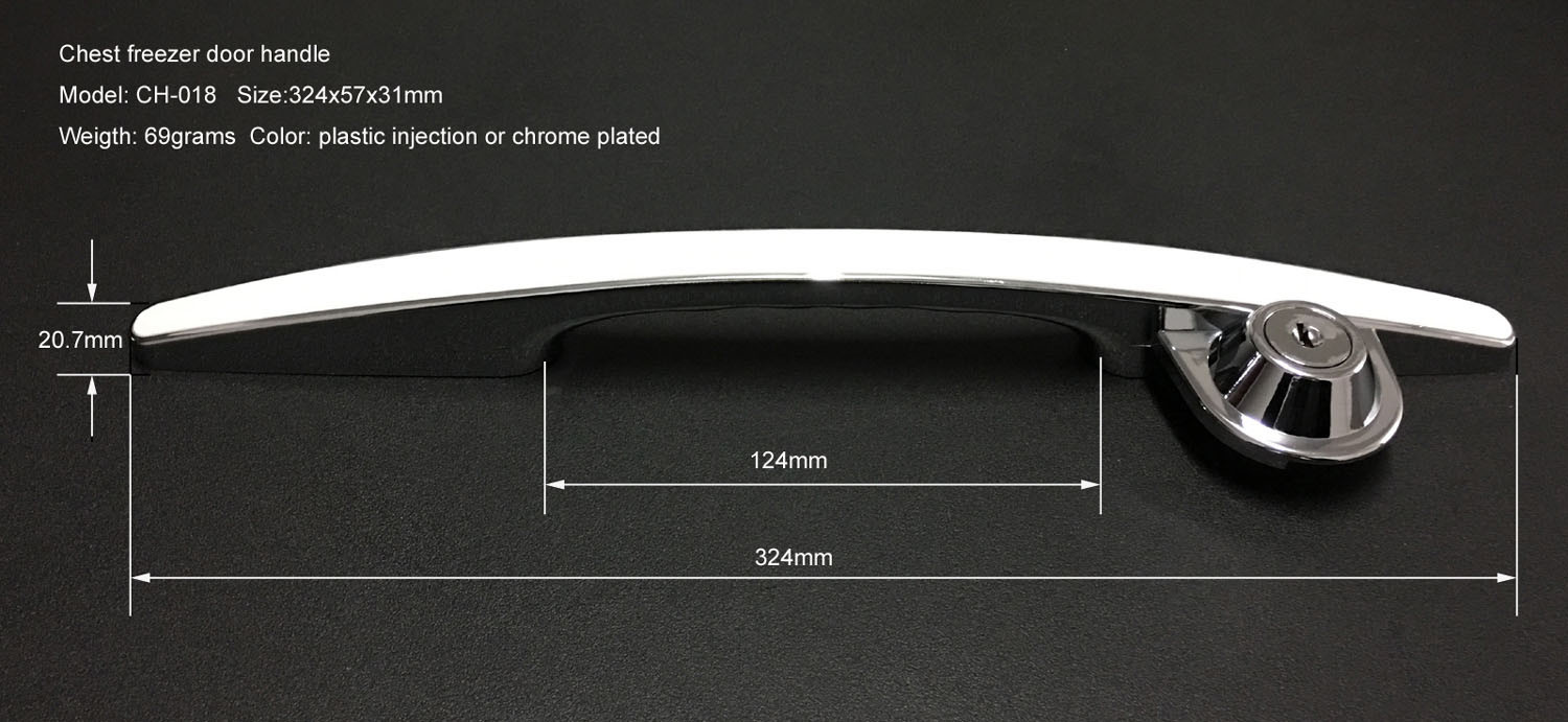 Nice design, cheap cost silver chrome plated chest freezer handle ...
