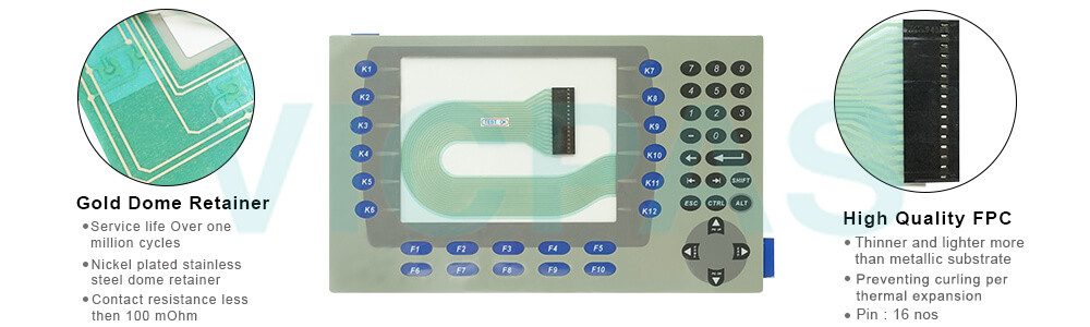 2711P-K7C4D1 PanelView Plus 700 Membrane Keypad | PanelView Plus 700 ...