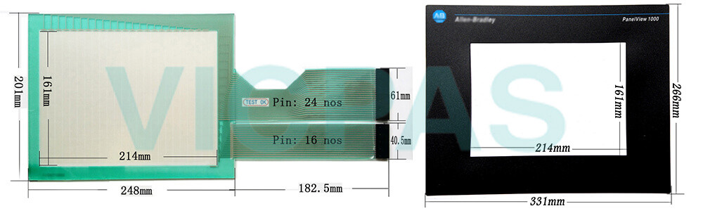 PanelView 1000 2711-T10G12 Touch Screen Protective Film | PanelView ...