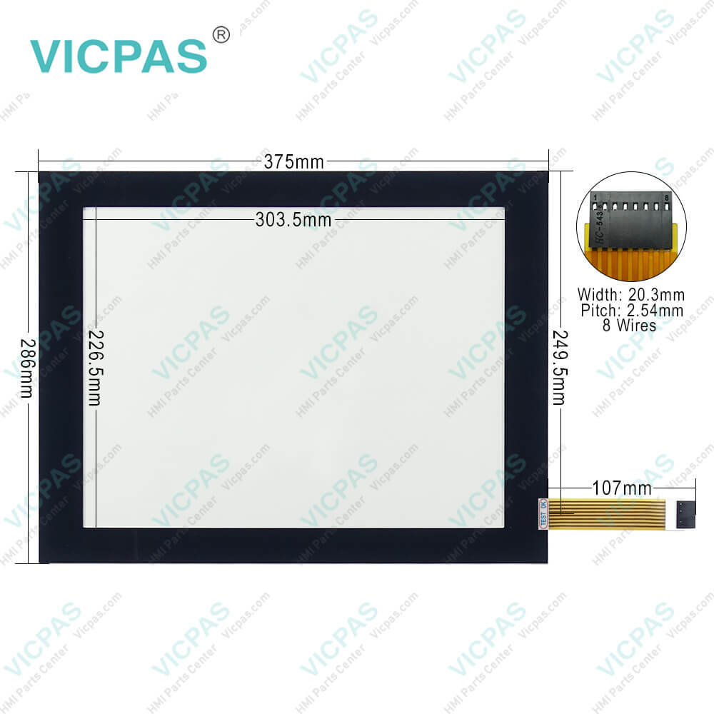TPI # 1361-001 Rev B Parker # 03-026251-01 Rev D HMI Panel Glass | Other Parker Series | VICPAS