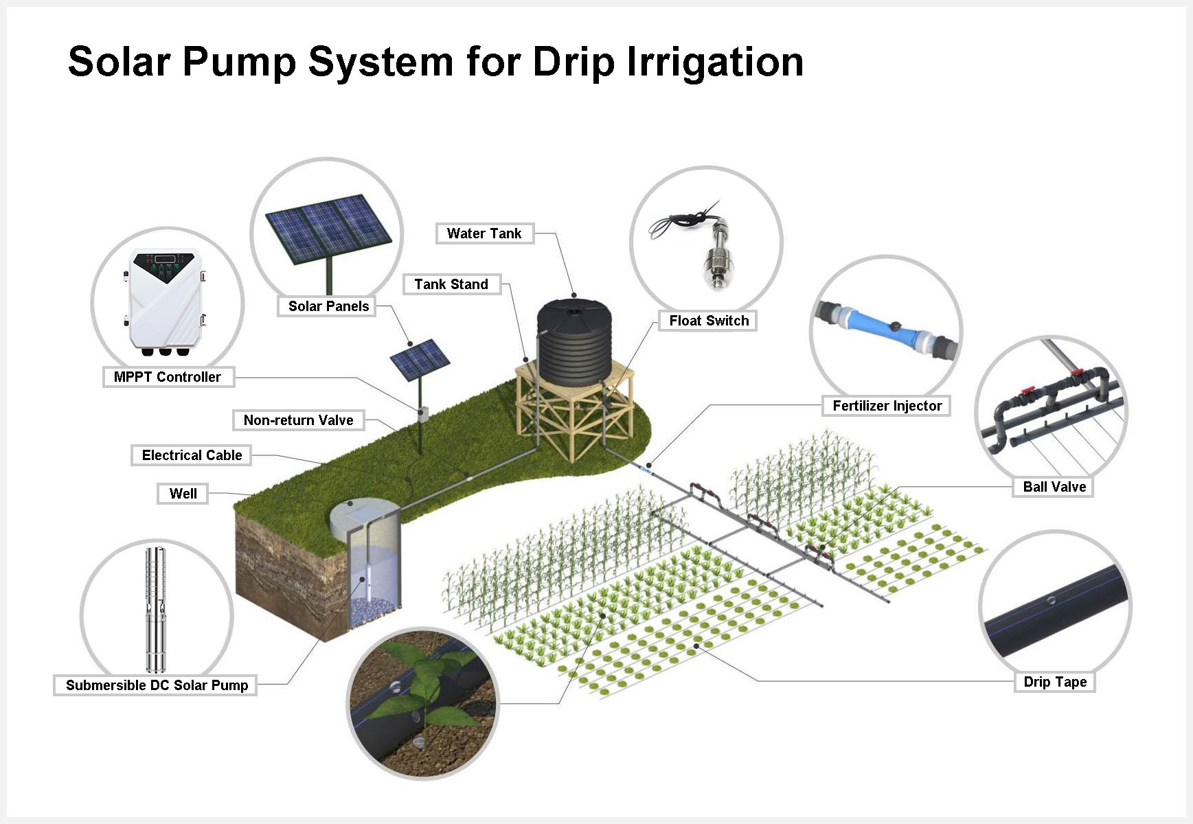 Submersible Solar Pumps Types. What do you need ?-DIFFUL pumps Expert ...