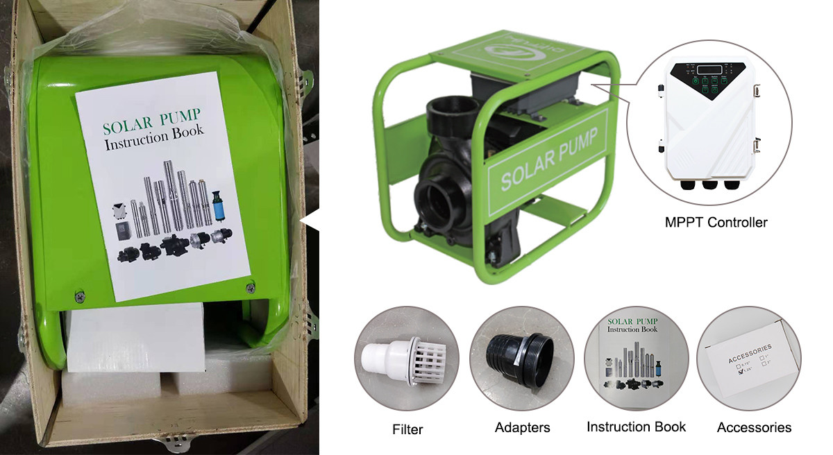 centrifugal surface pump with solar power DC 72V domestic solar pump ...