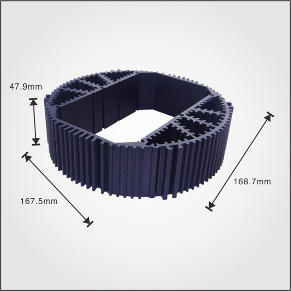 Heat sink design extruded profile black anodizing aluminum heatsink ...