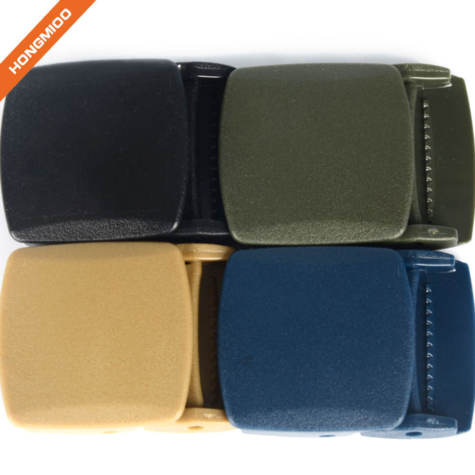3.8CM Plastic Flat Belt Buckle for Unisex - Lightweight & Customizable