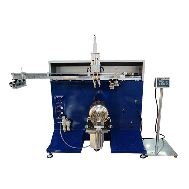 CE certified Semi-Automatic Pneumatic Gas Cylinder Screen Printing ...