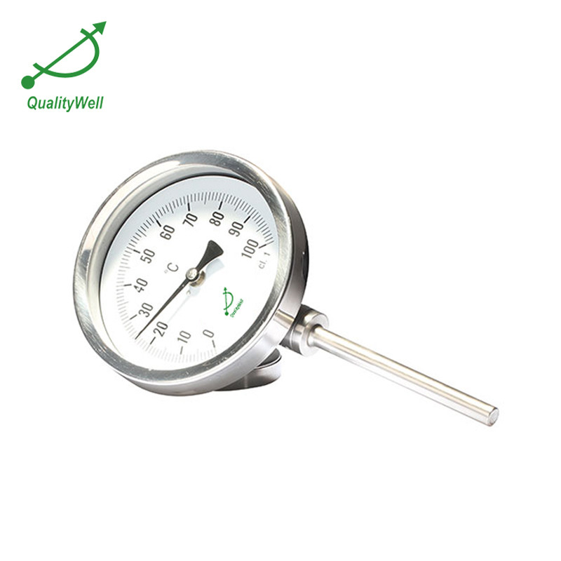 bayonet bezel bottom connection bimetal thermometer I series IE type ...