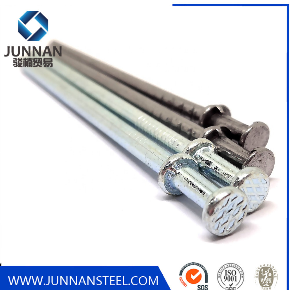 Supply Sharp Diamond Point polished double headed nails two head nail ...