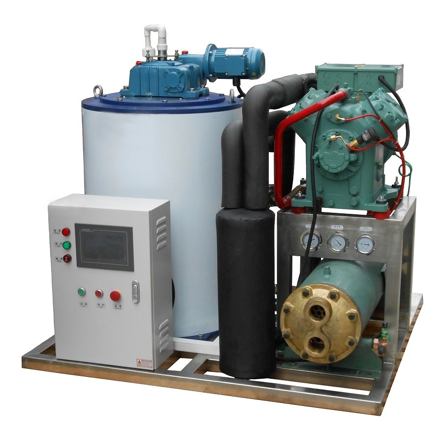 Hot sale 3T/24 flake ice machine for seafood processing - China ice ...