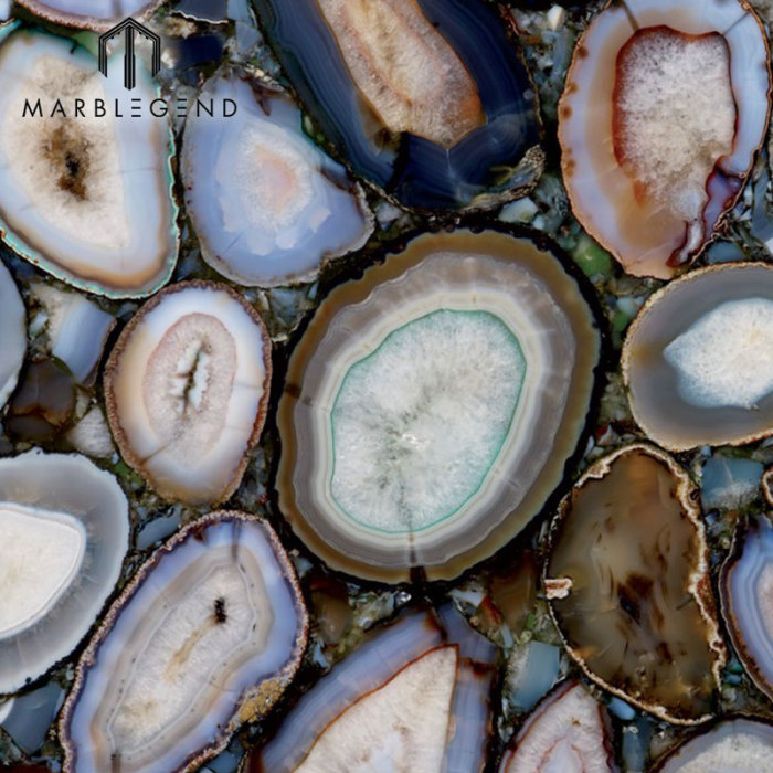 High-end Luxury Green Agate Semiprecious Stone Wall Tiles | Luxury ...