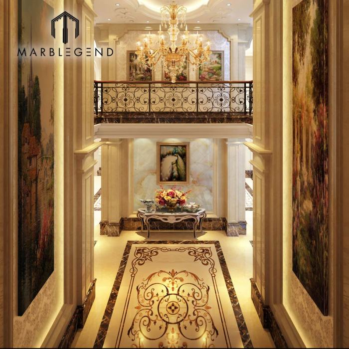 Europe style luxury villa architecture interior and exterior 3D design ...