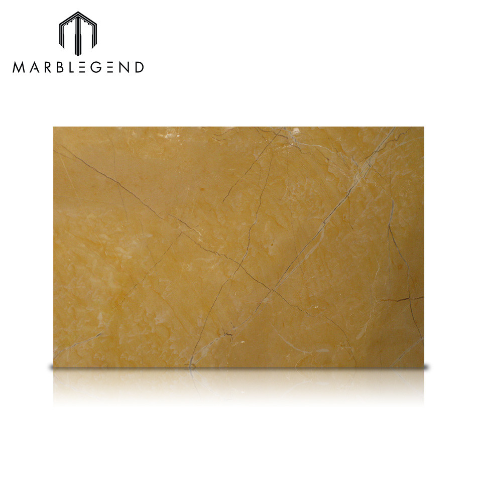 Interior Decoration Natural Spanish Amarillo Mares Gold Marble Slabs ...