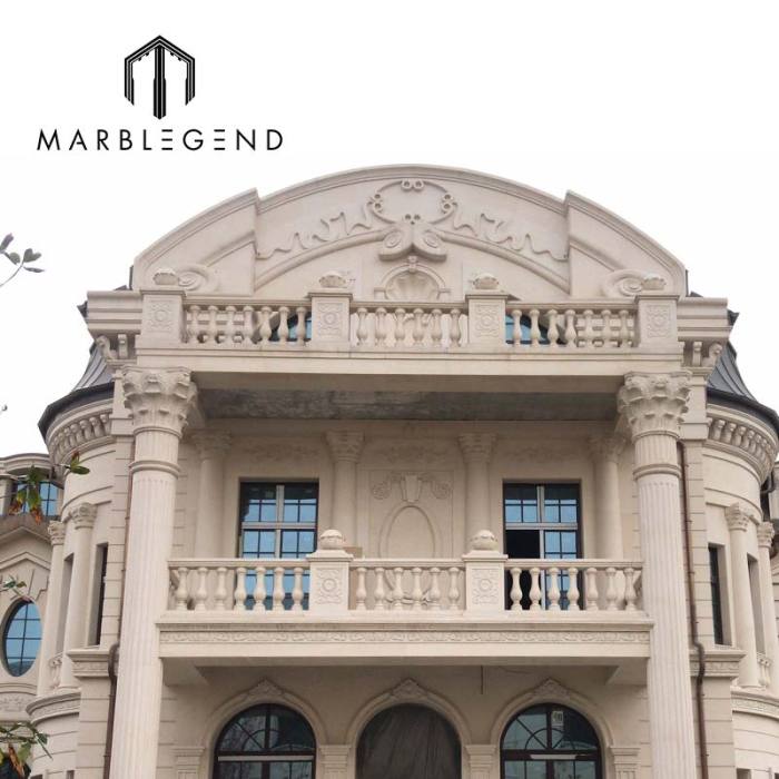 Exterior Limestone Facade Portuguese Limestone Stone Curtain Wall ...