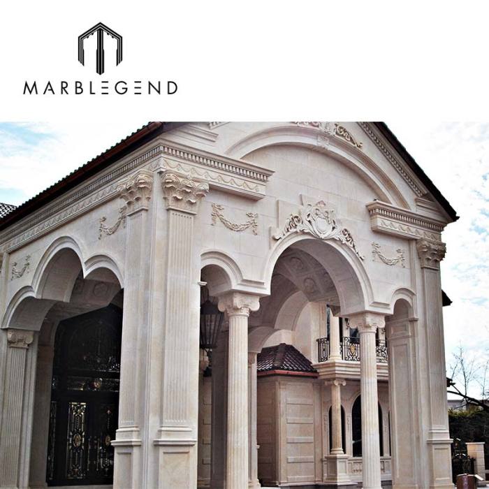 one-stop solution villa project building facade cladding limestone ...