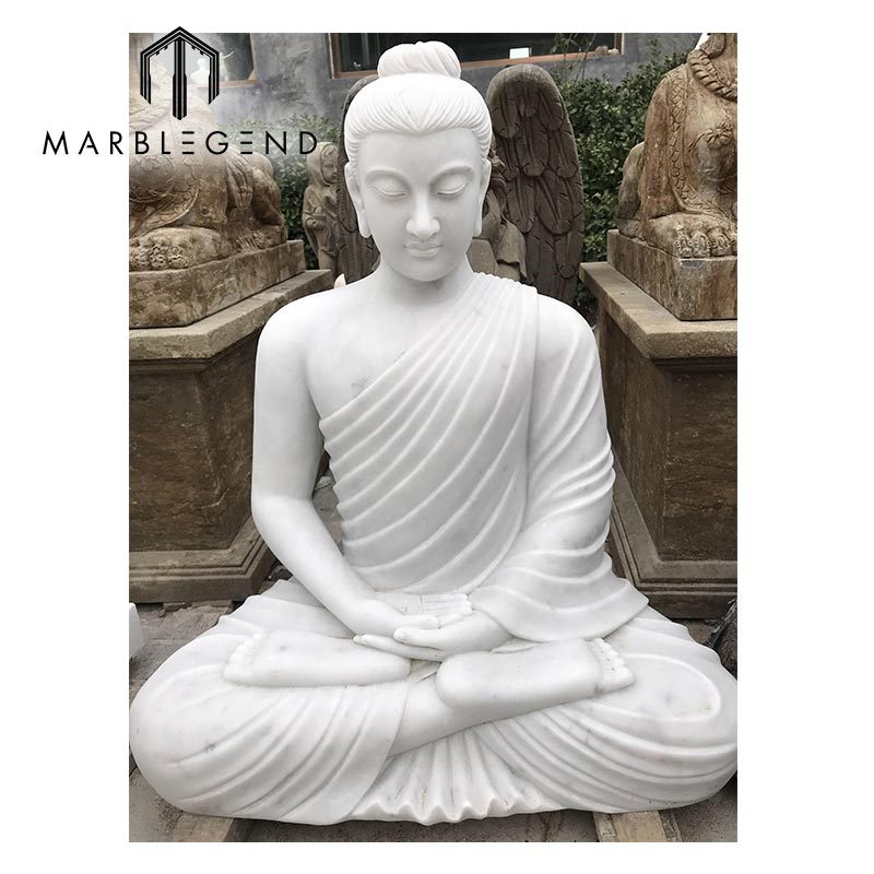 custom buddha white marble statue amazing marble statue man aesthetic ...
