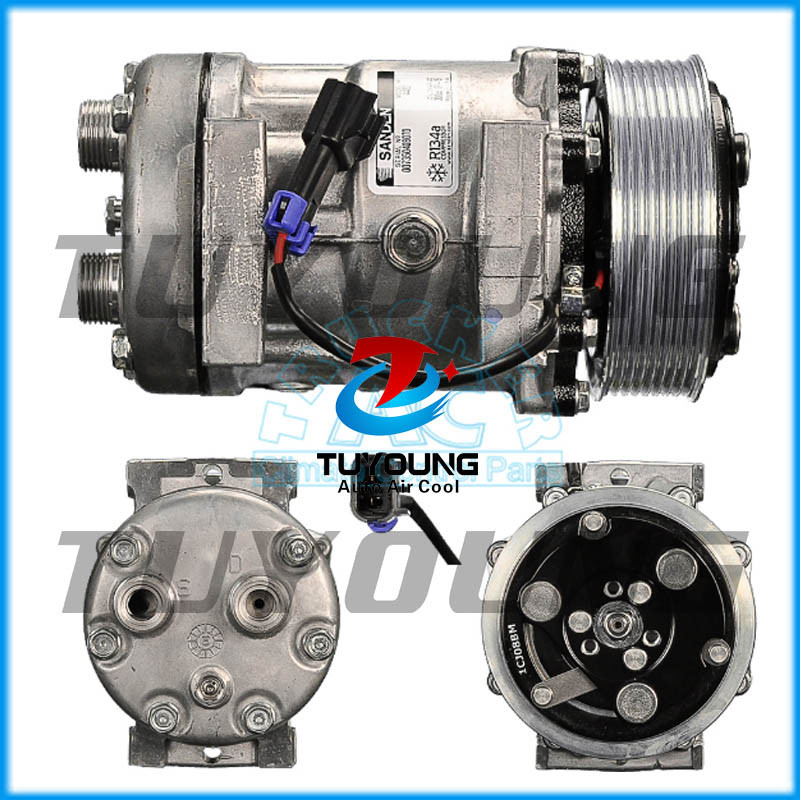Auto AC 7H15 Compressor FOR Sanden 4421 Ford Sterling ABPN83-304113 8pk ...