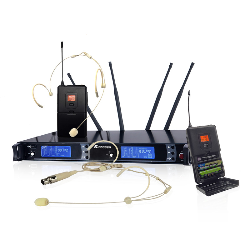 Ear-hook Headworn Headset Unidirectional UHF Microphone with Wireless ...