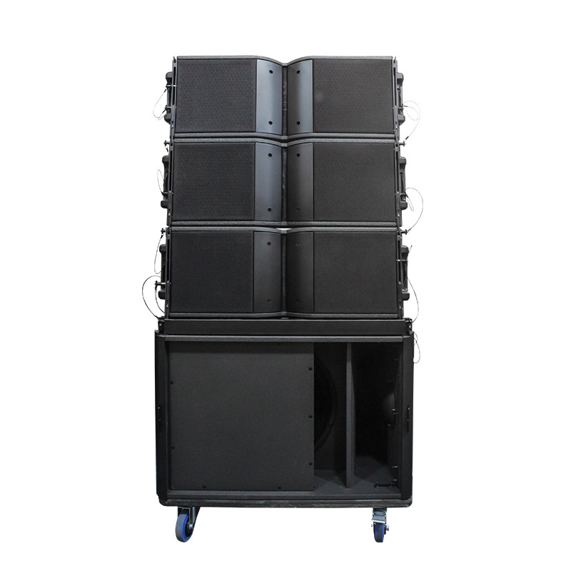Dual 10 inch line array and active 18 inch subwoofer speaker system ...