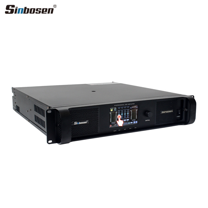 2500w DSP 4 channel class td switching power amplifier touch screen 4.3" | DSP Amp For Top ...