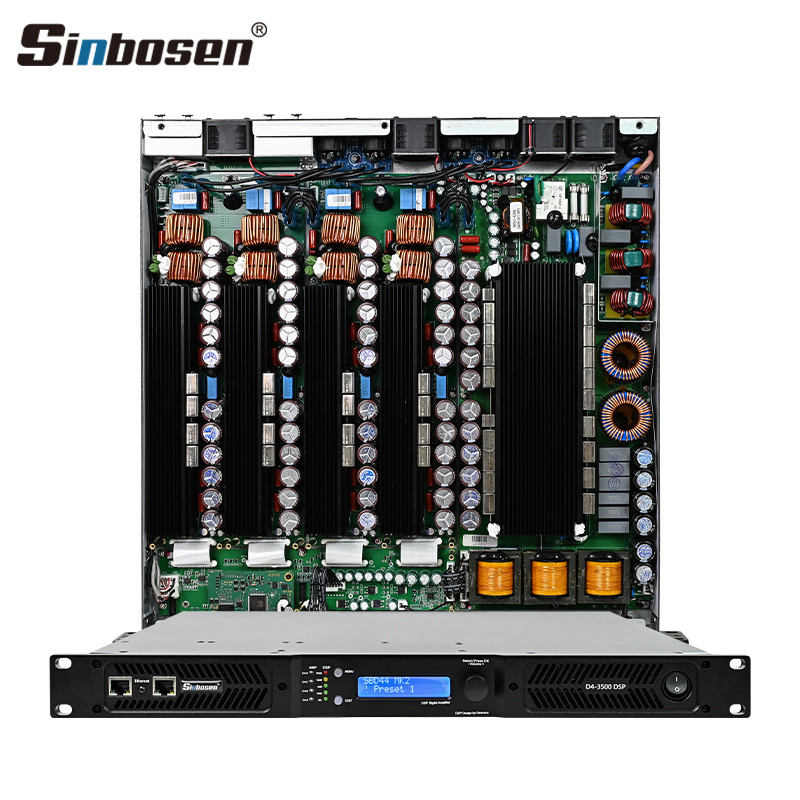 D4-3500 dsp digital sound 4800w dsp audio processo with power amplifier ...