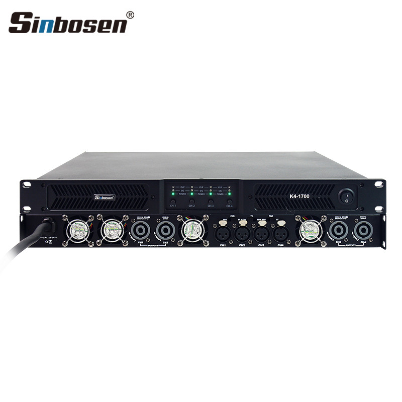 1700 watts 4 channel class d 1u professional stage power amplifier | 1U 4 ohms DIGITAL AMPLIFIER ...