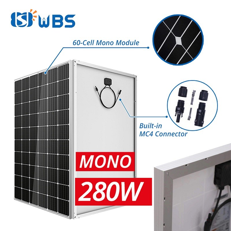 [PLM-Series] WBS 280W 30V Mono Crystalline Module Solar Panels 60 Cell ...