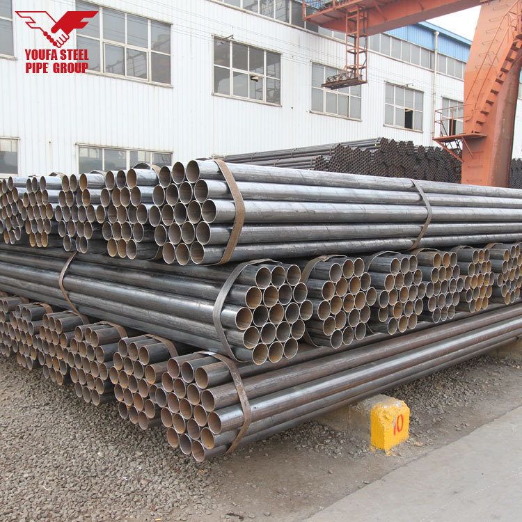 YOUFA brand 2 inch round black iron pipe tube for construction | Erw ...